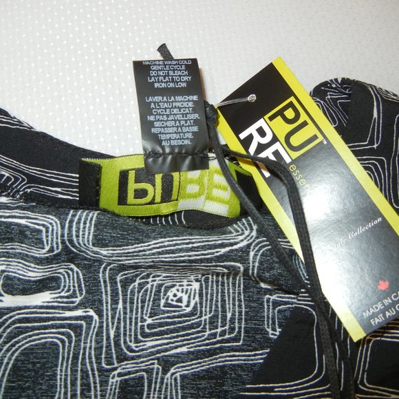 PURE Essence | Tops | Pure Essence Urbanology Black White Tunic Top M ...